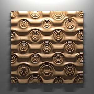 Bas-relief "rippled Wave Wall" 3d File for CNC - Etsy