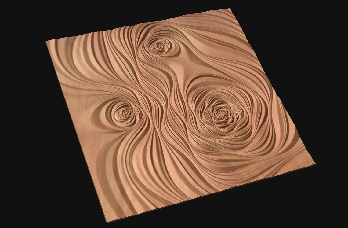 Decorative Abstract 3D Relief Sculpture Model FFF 18.56.41 for CNC ...