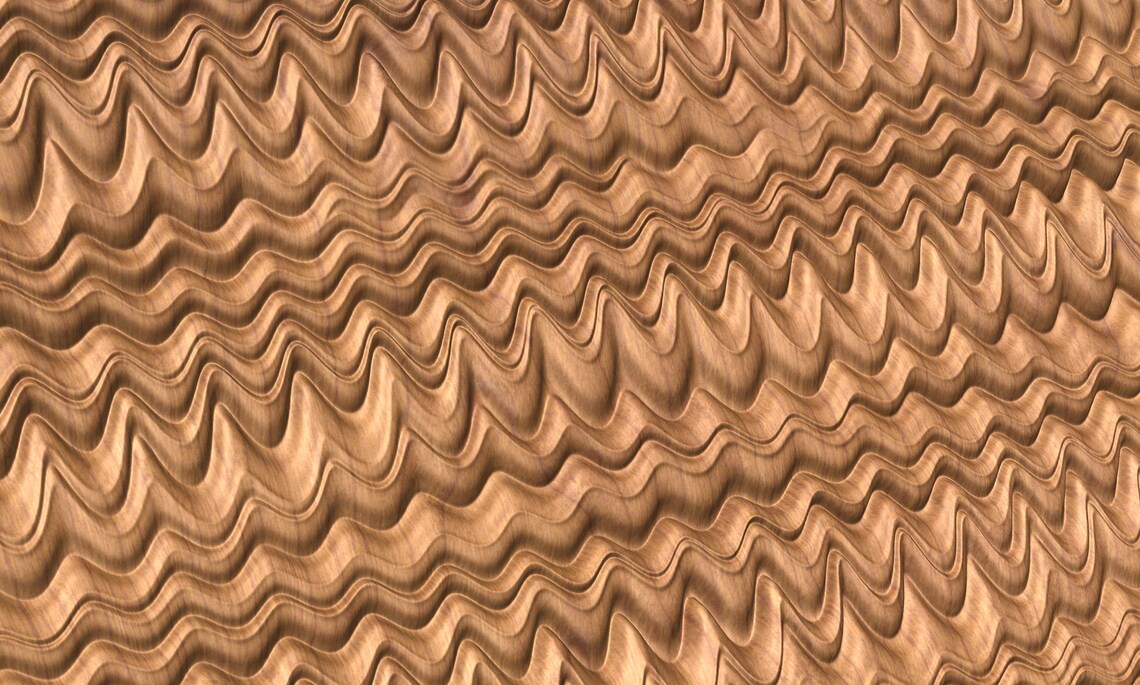 Ttwave1 Wavy Pattern 3D Model for CNC Machining With Software | Etsy