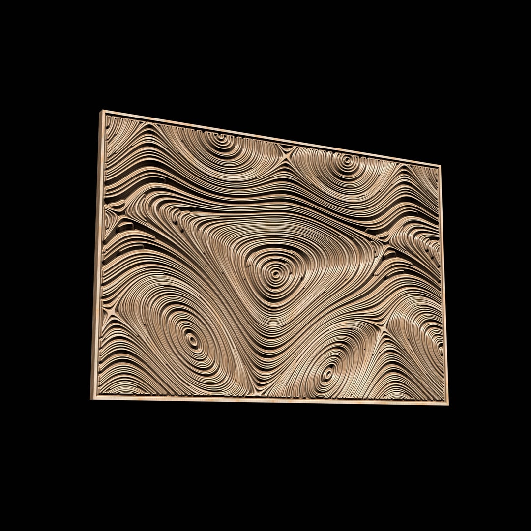Caramelnafta9 Wavy Pattern Vector File for V- Bit Carving With Software Vectric Aspire, Cut3d ...