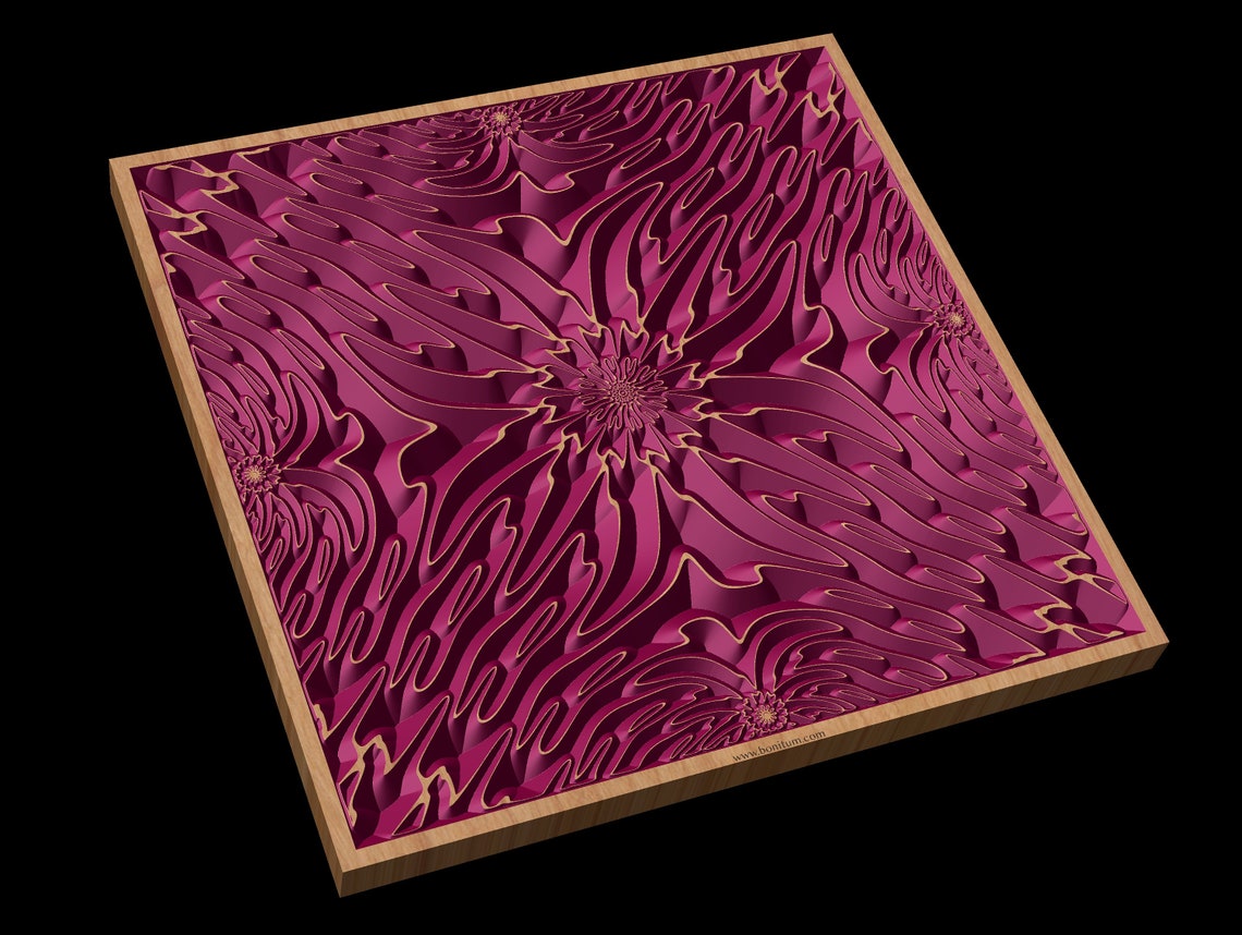 TMGW56 Wavy Pattern Vector File for V Bit Carving With | Etsy