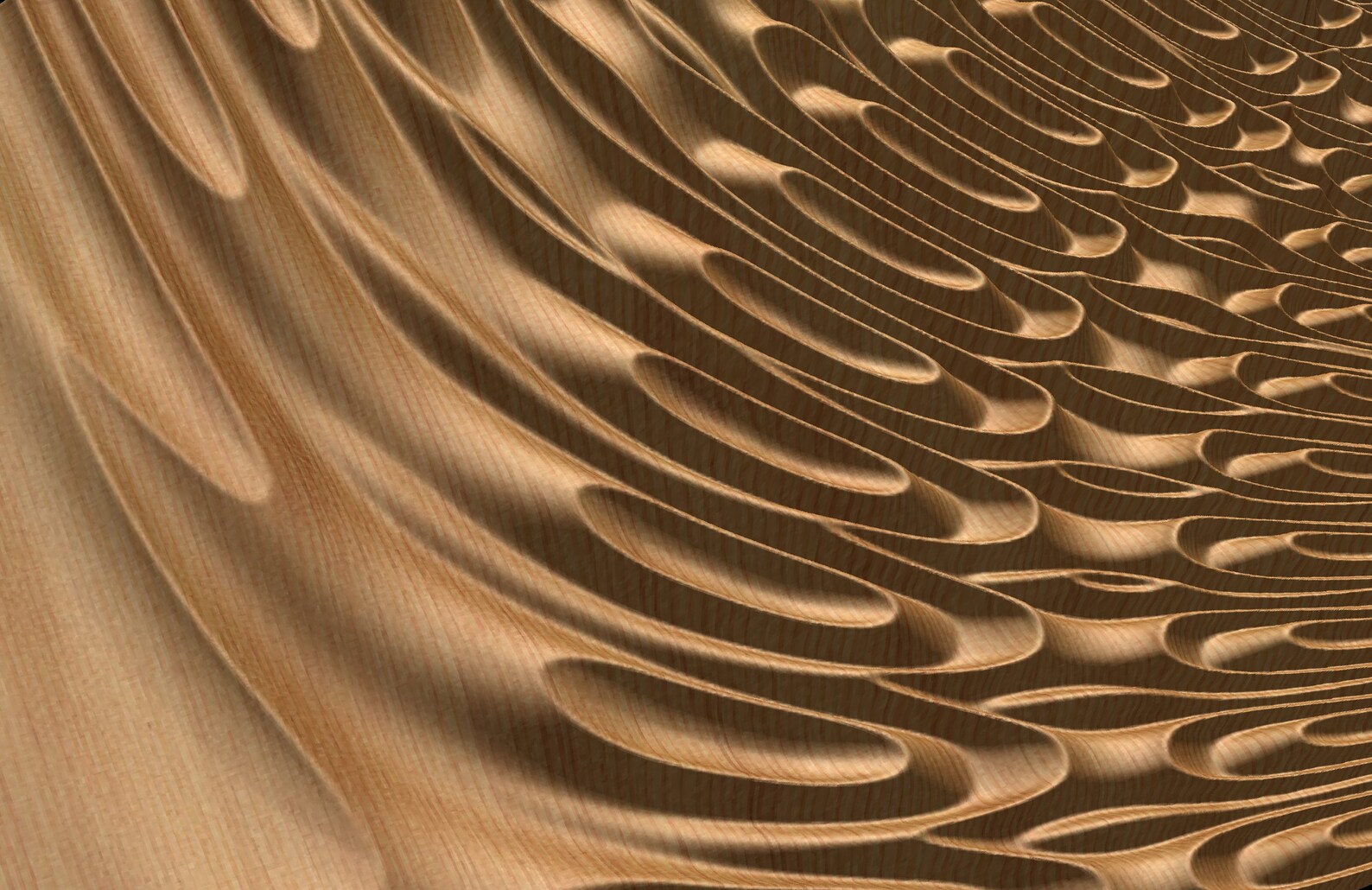 JANII42 Wavy Pattern 3D Model for CNC Machining With Software | Etsy