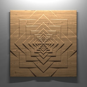 Bas-relief "geometry Two" 3d File for CNC - Etsy