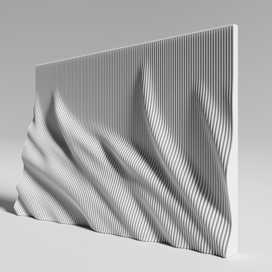 Parametric "wave Wall 2" CNC Cutting File - Etsy