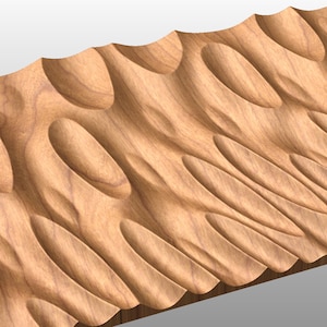 Ttwave2 Wavy Pattern 3D Model for CNC Machining With Software Vectric ...