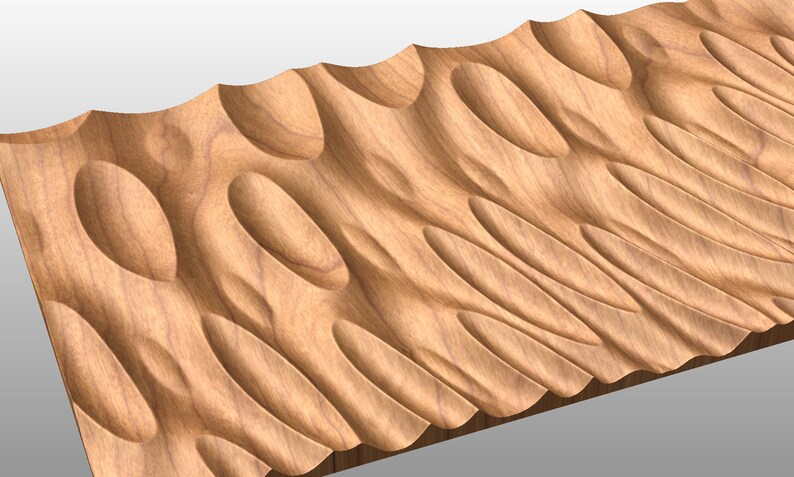 Ttwave2 Wavy Pattern 3D Model for CNC Machining With Software Vectric ...