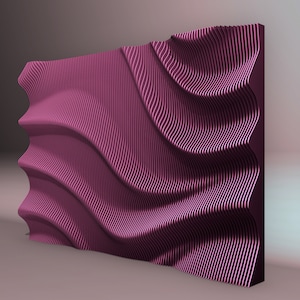 Parametric "wave Wall 8" CNC Cutting File - Etsy