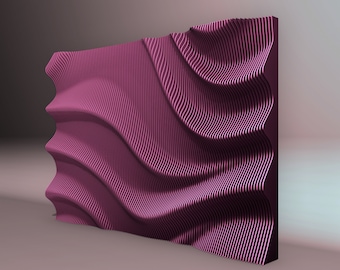 Parametric wave Wall 5 CNC Cutting File - Etsy
