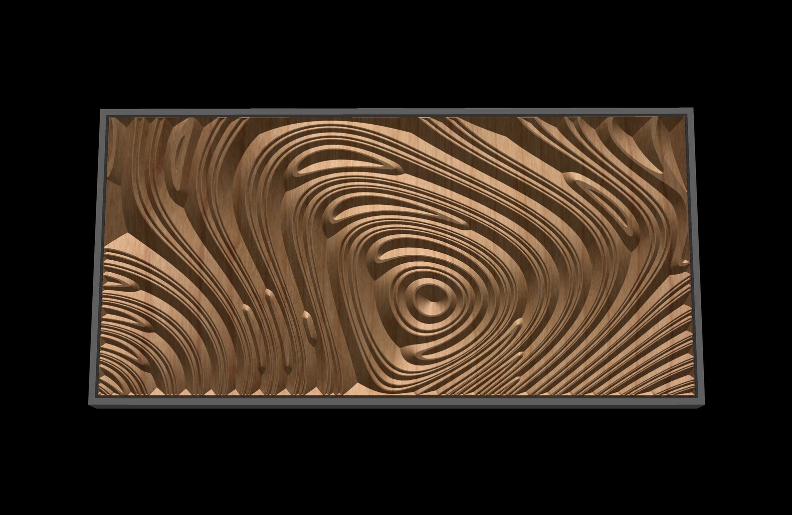 Jungle161s11 Wavy Pattern Vector File for V- Bit Carving With Software ...