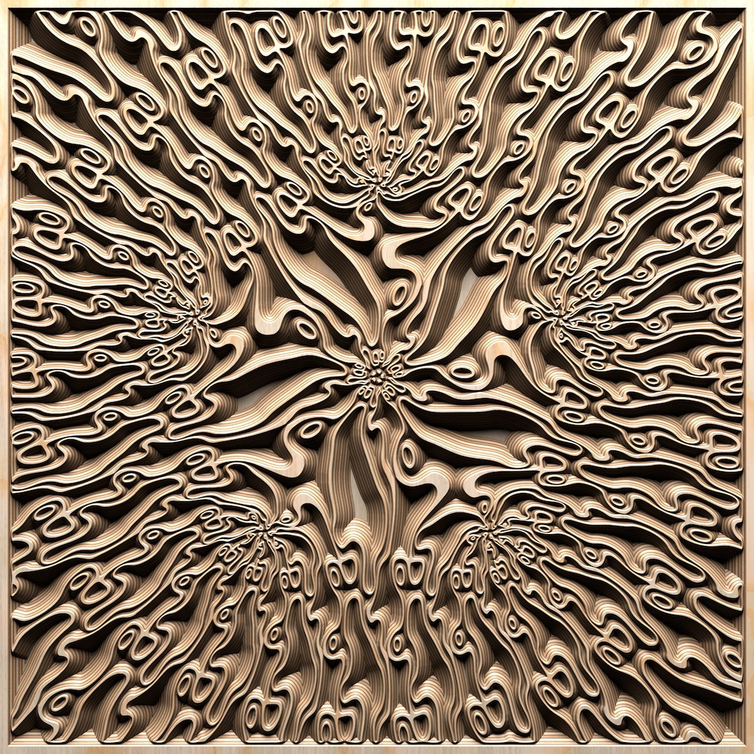 TMGW18 Wavy Pattern Vector File for V- Bit Carving With Software ...