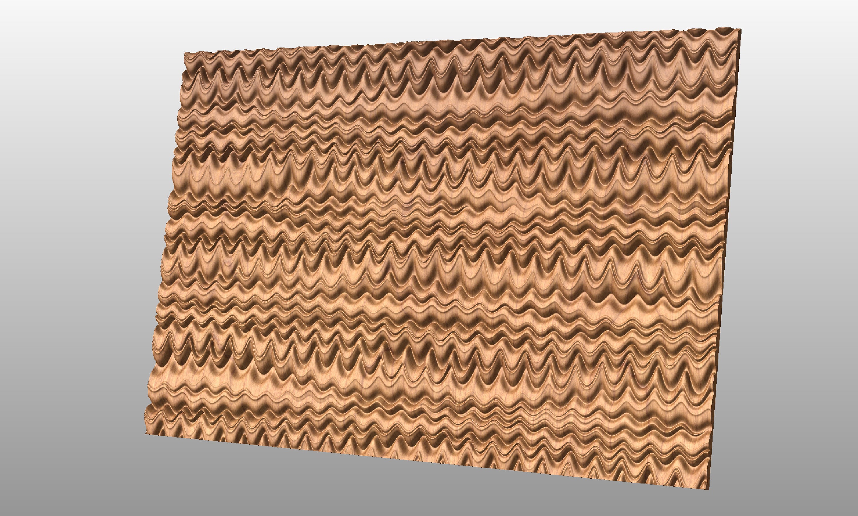 Ttwave1 Wavy Pattern 3D Model for CNC Machining With Software | Etsy