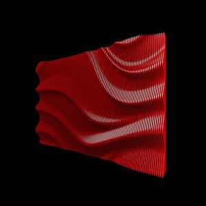 Parametric "wave Wall 8" CNC Cutting File - Etsy