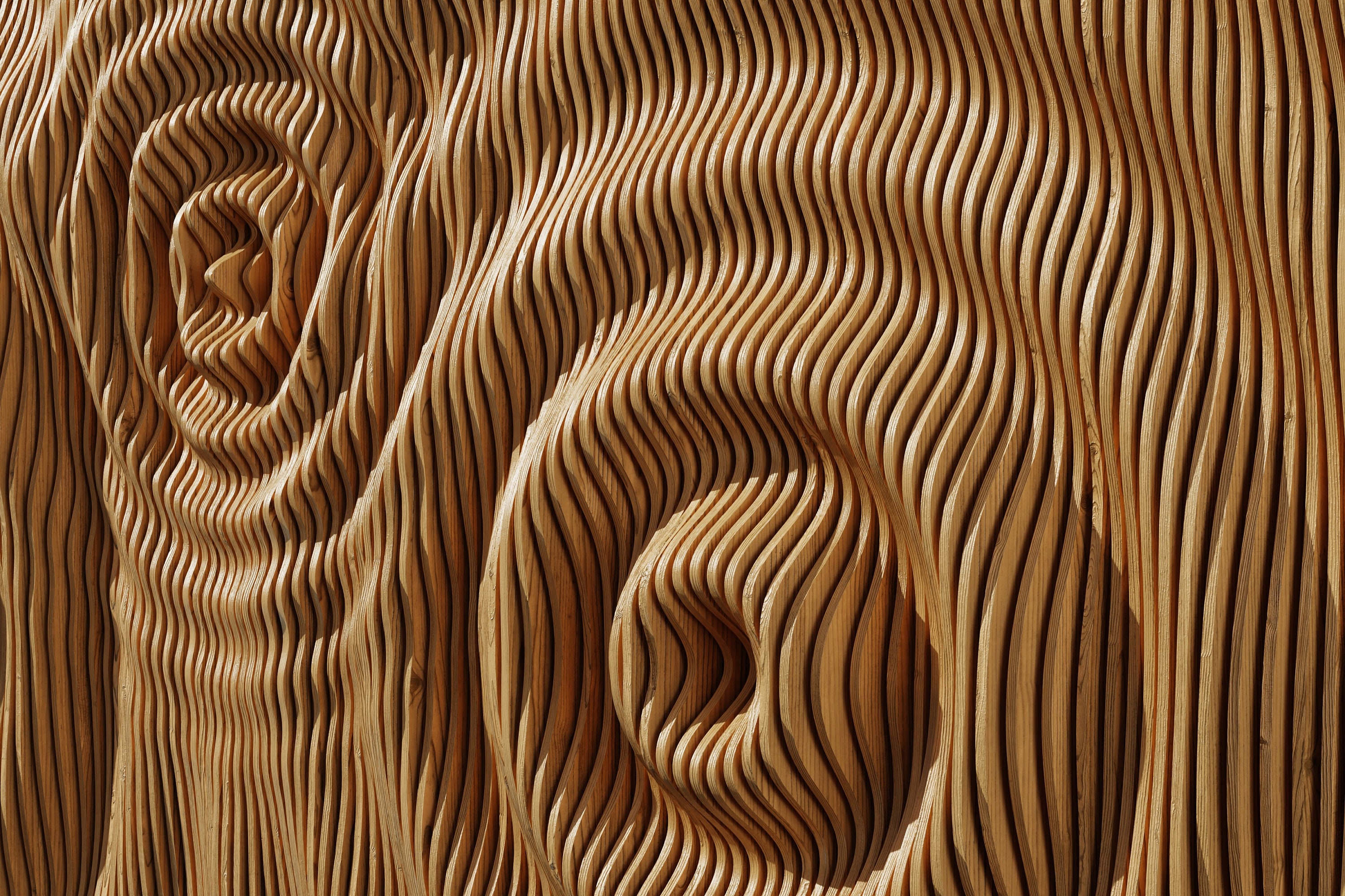 Parametric Wall Art Wavewall50 CNC Cutting File - Etsy