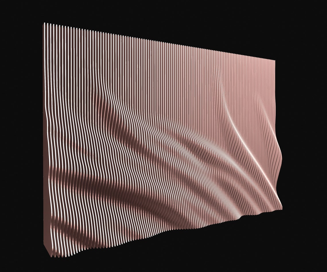 Parametric "wave Wall 2" CNC Cutting File - Etsy