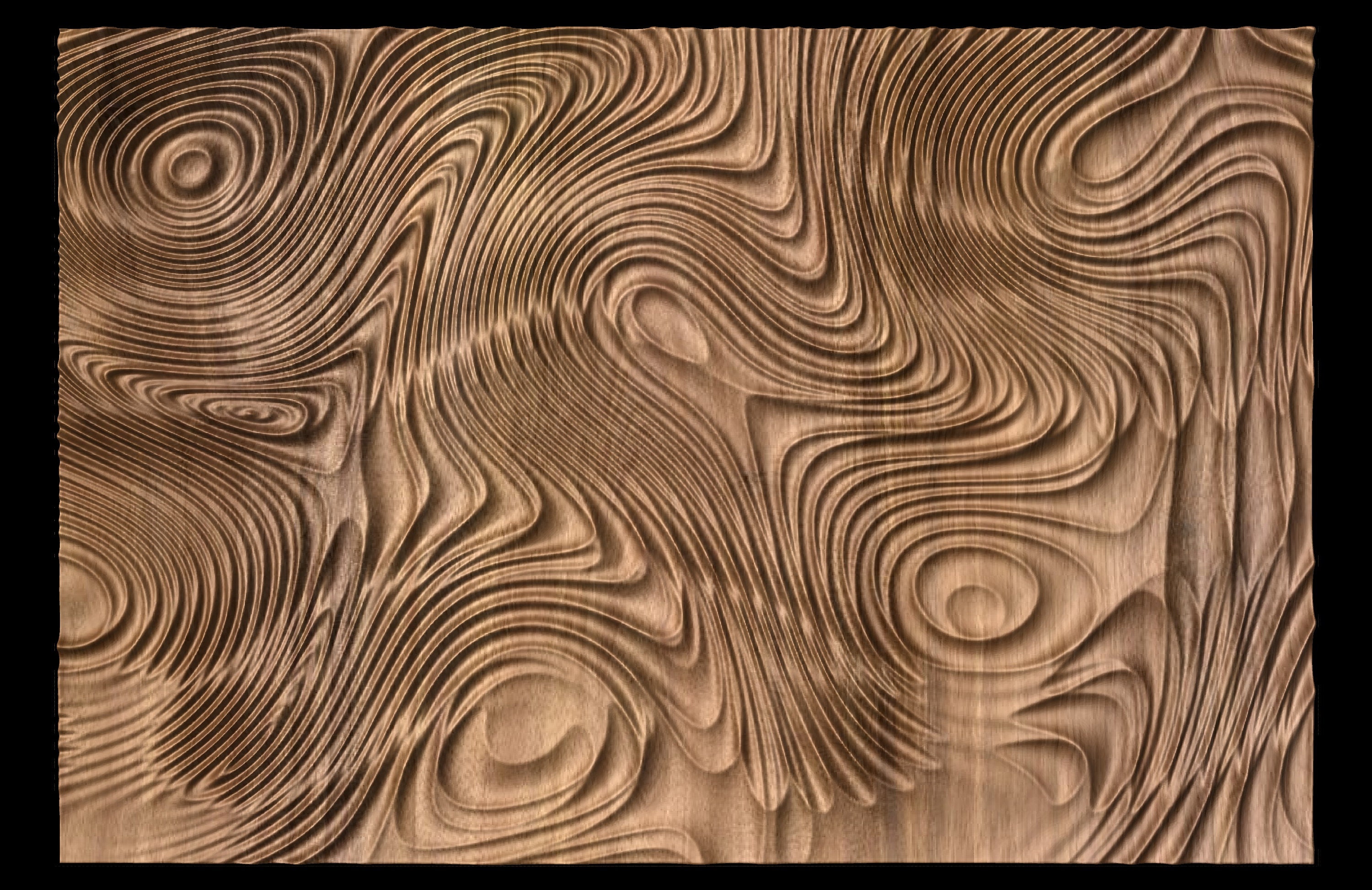 JANII35 Wavy Pattern 3D Model for CNC Machining With Software | Etsy