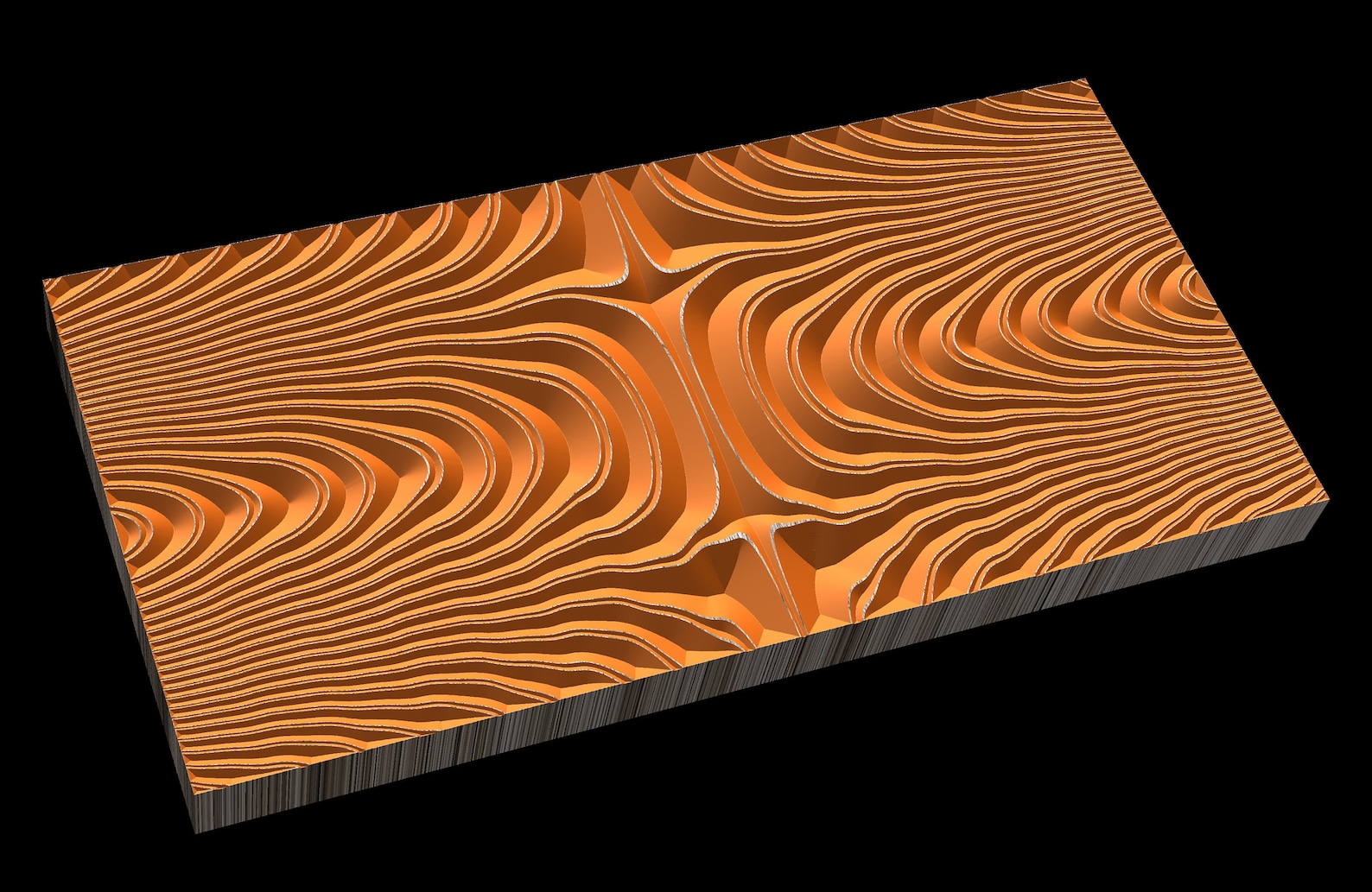 Jungle156s9 Wavy Pattern Vector File for V Bit Carving With | Etsy