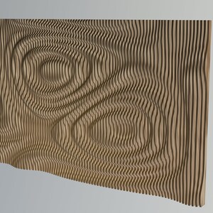 Parametric Wall Art Wavewall1 CNC Cutting File - Etsy
