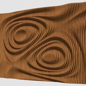Parametric Wall Art Wavewall1 CNC Cutting File - Etsy