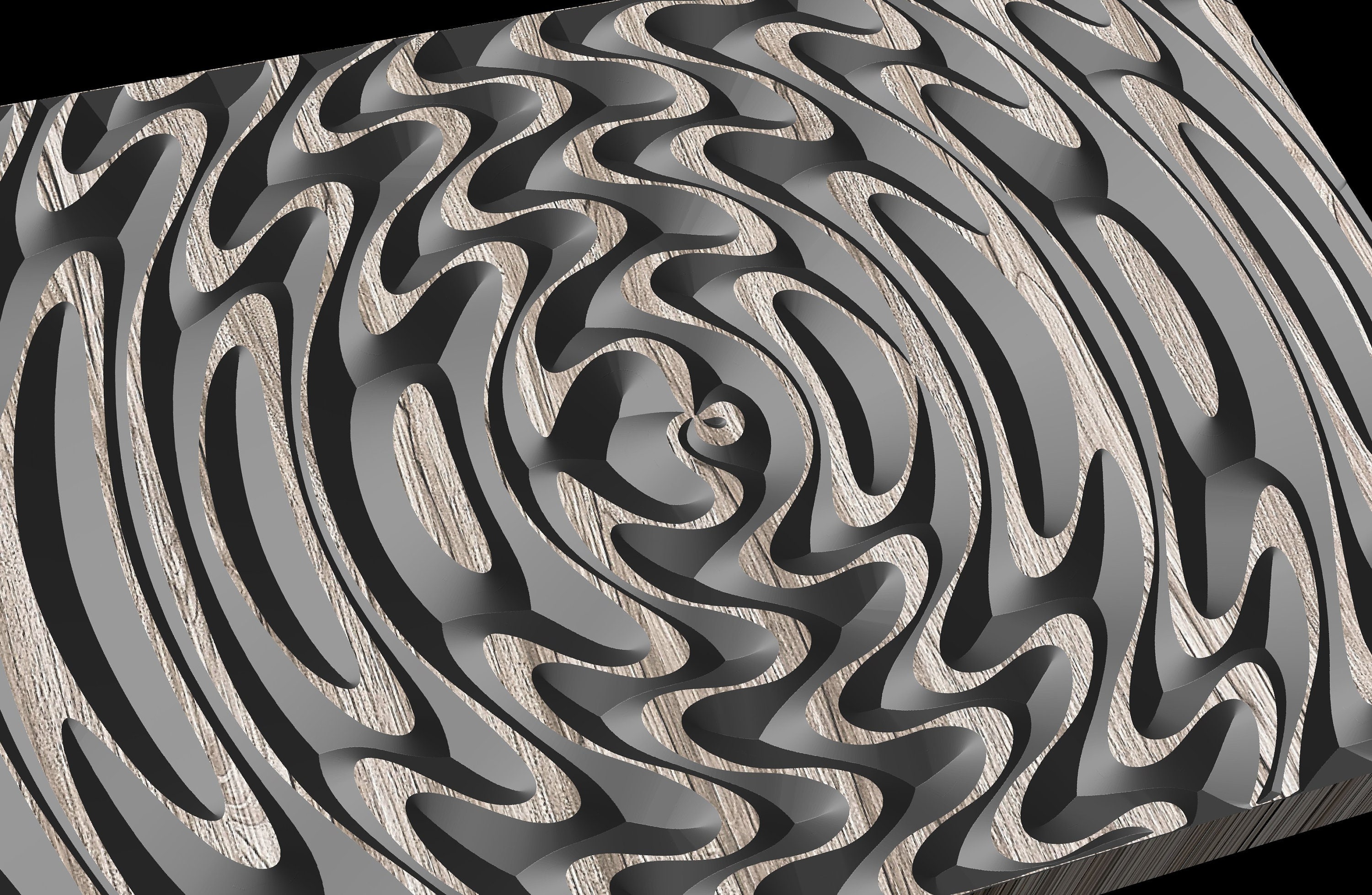 Jungle126-s6 Wavy Pattern Vector File for V Bit Carving With | Etsy