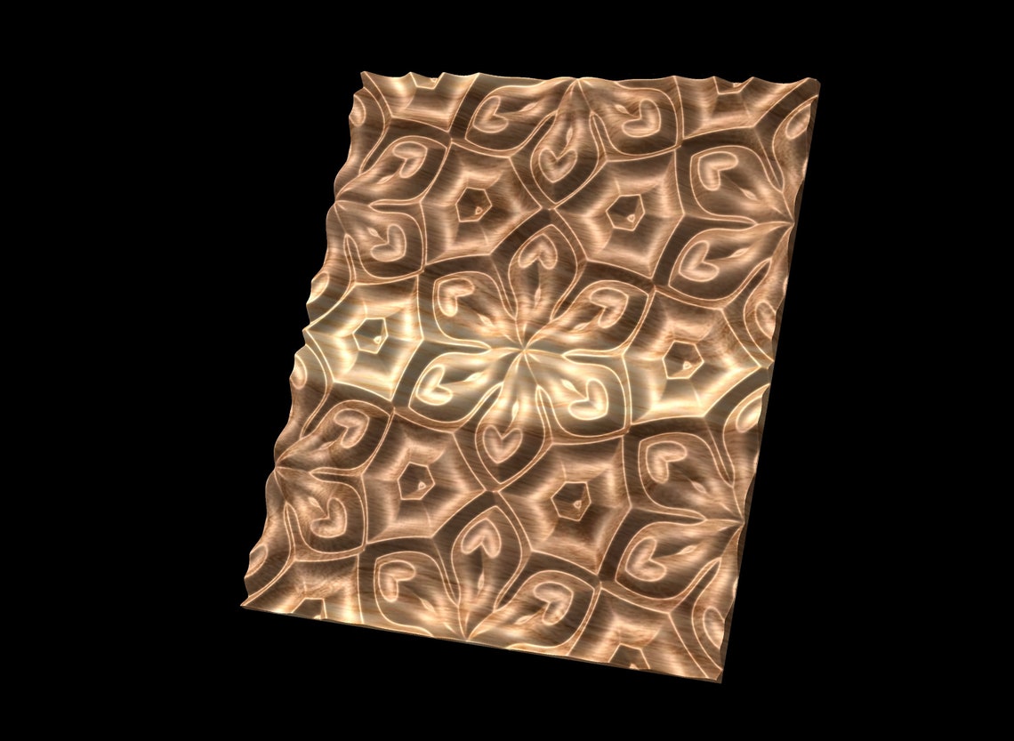 HEX1 3D Relief Repeated Pattern | Etsy