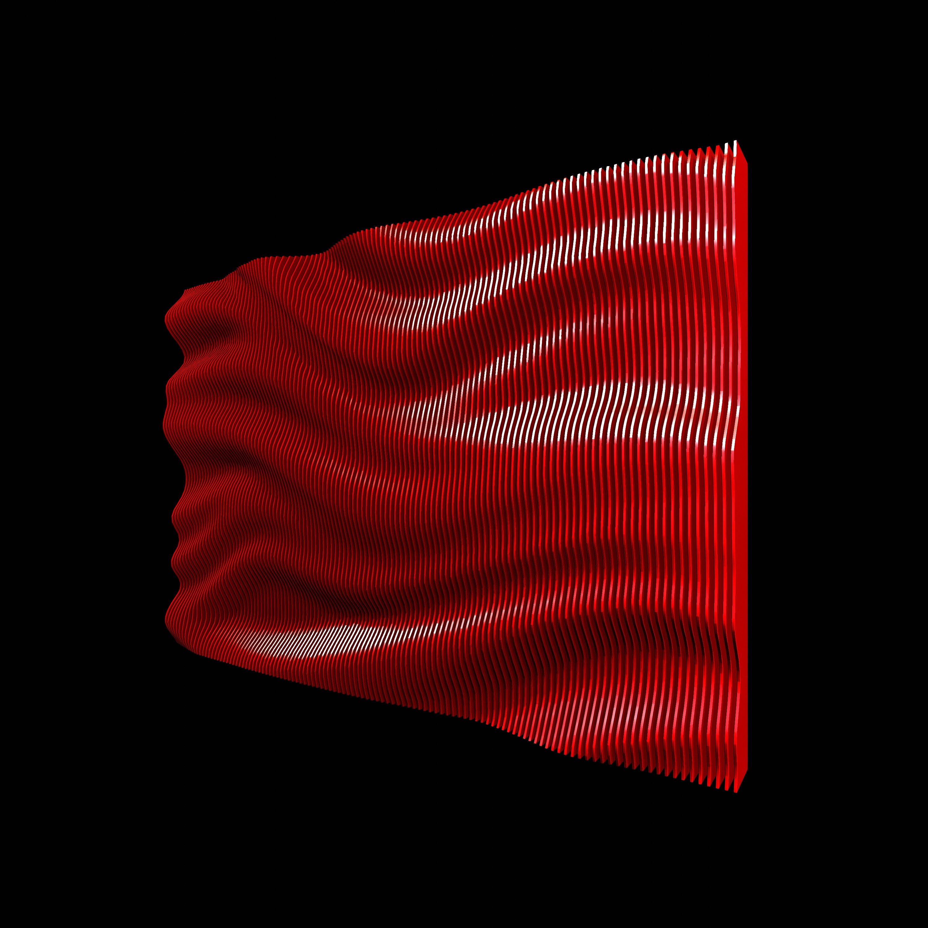 Parametric wave Wall 6 CNC Cutting File - Etsy