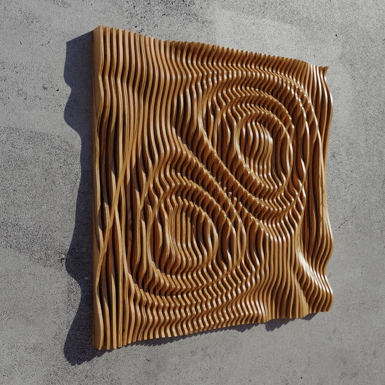 Parametric Wall Art Wavewall2 CNC Cutting File - Etsy UK