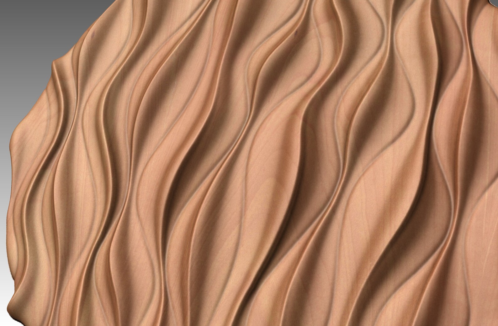 Wavy Surface Sculpture CNC 3D Model TRS1 Cookie - Etsy