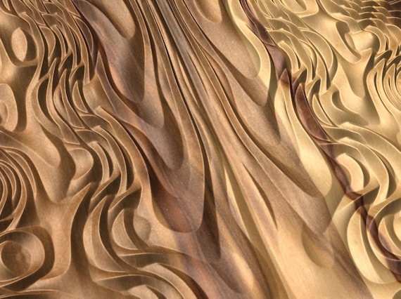 NOOR3_69 Decorative Abstract 3D Relief Op-art Sculpture Model - Etsy