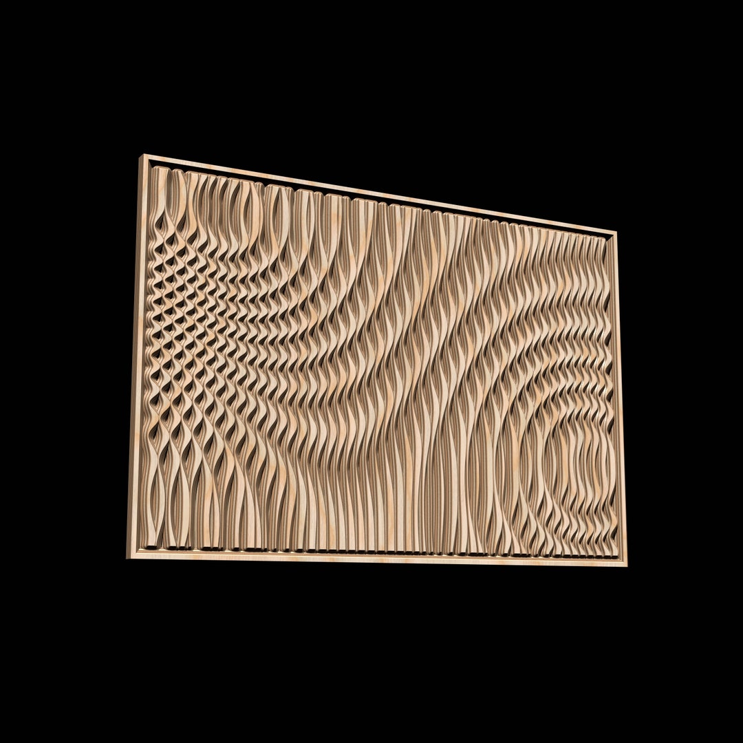 Wave 4787 CNC V-carve Engraving File - Etsy