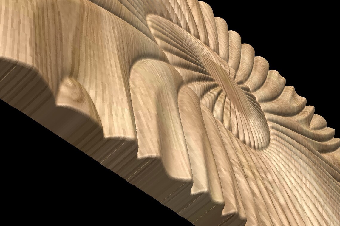 SBARTDEZ179 Wavy Pattern 3D Model for CNC Machining With - Etsy