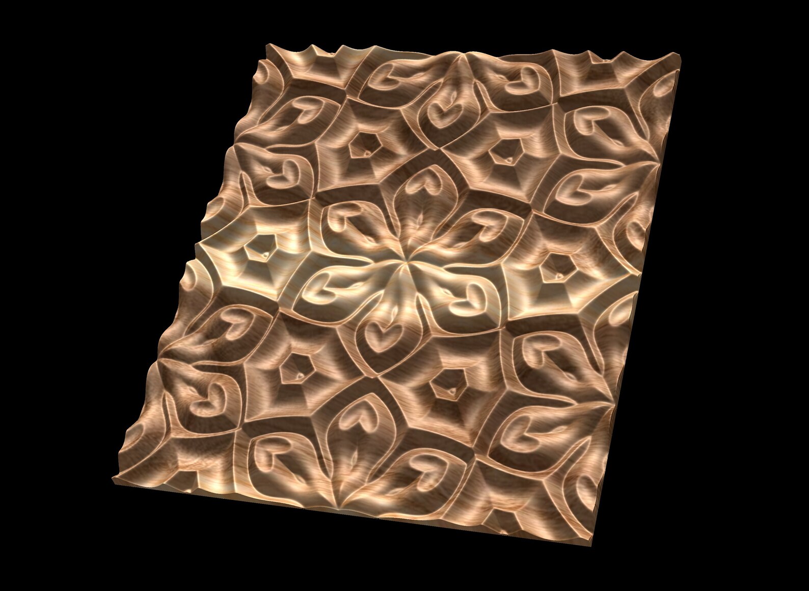 HEX1 3D Relief Repeated Pattern | Etsy