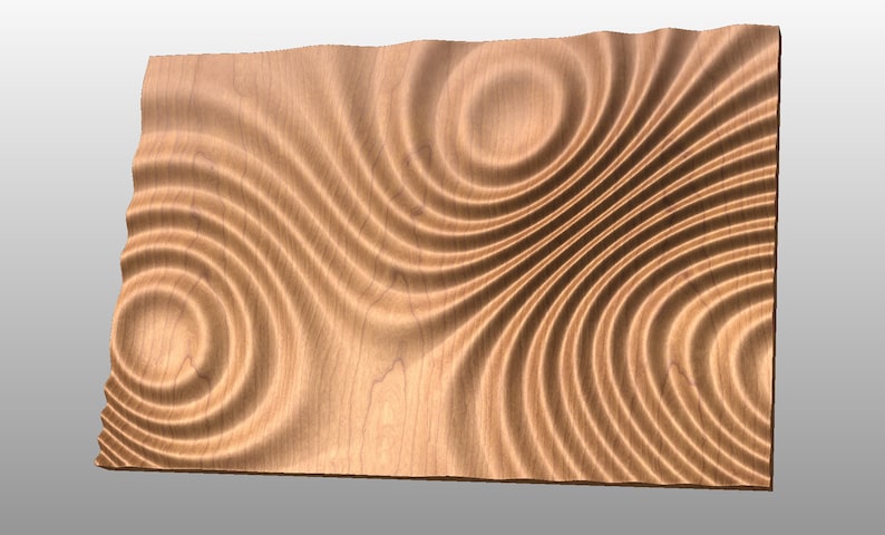 CNC 3D Model "waves 4834" - Etsy