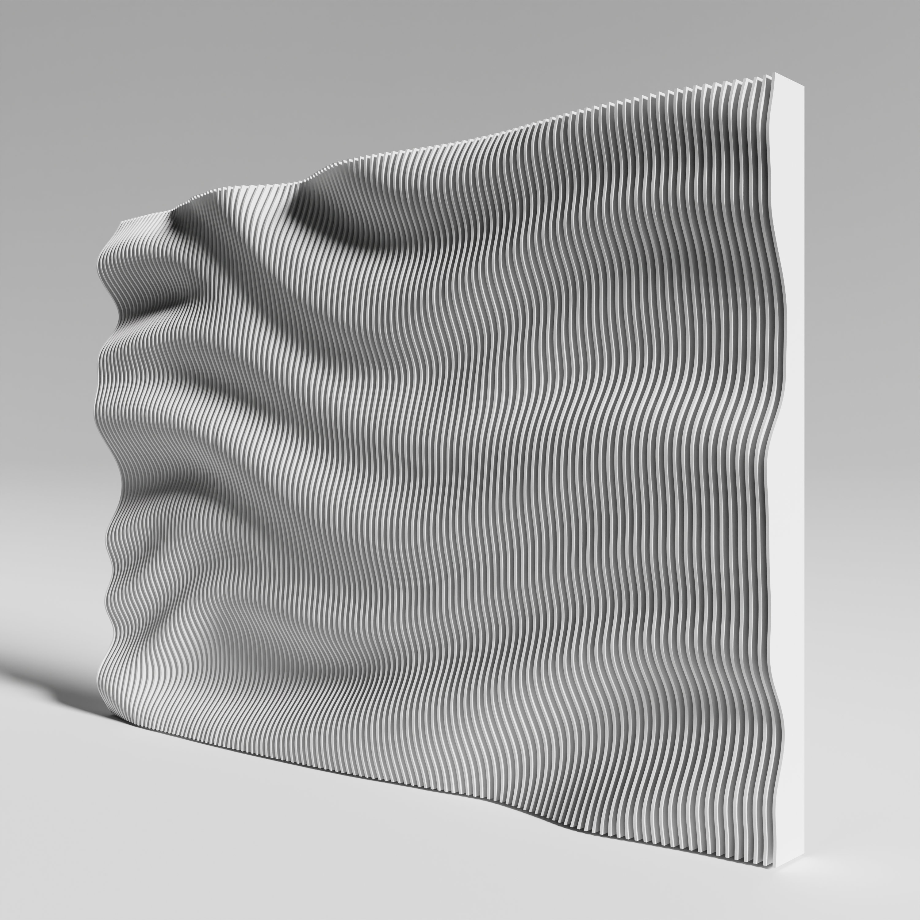 Parametric wave Wall 6 CNC Cutting File - Etsy