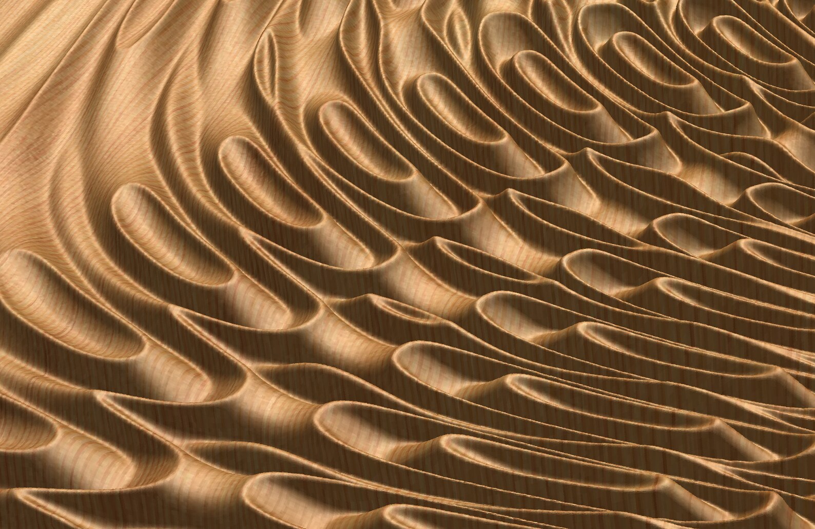 JANII42 Wavy Pattern 3D Model for CNC Machining With Software | Etsy