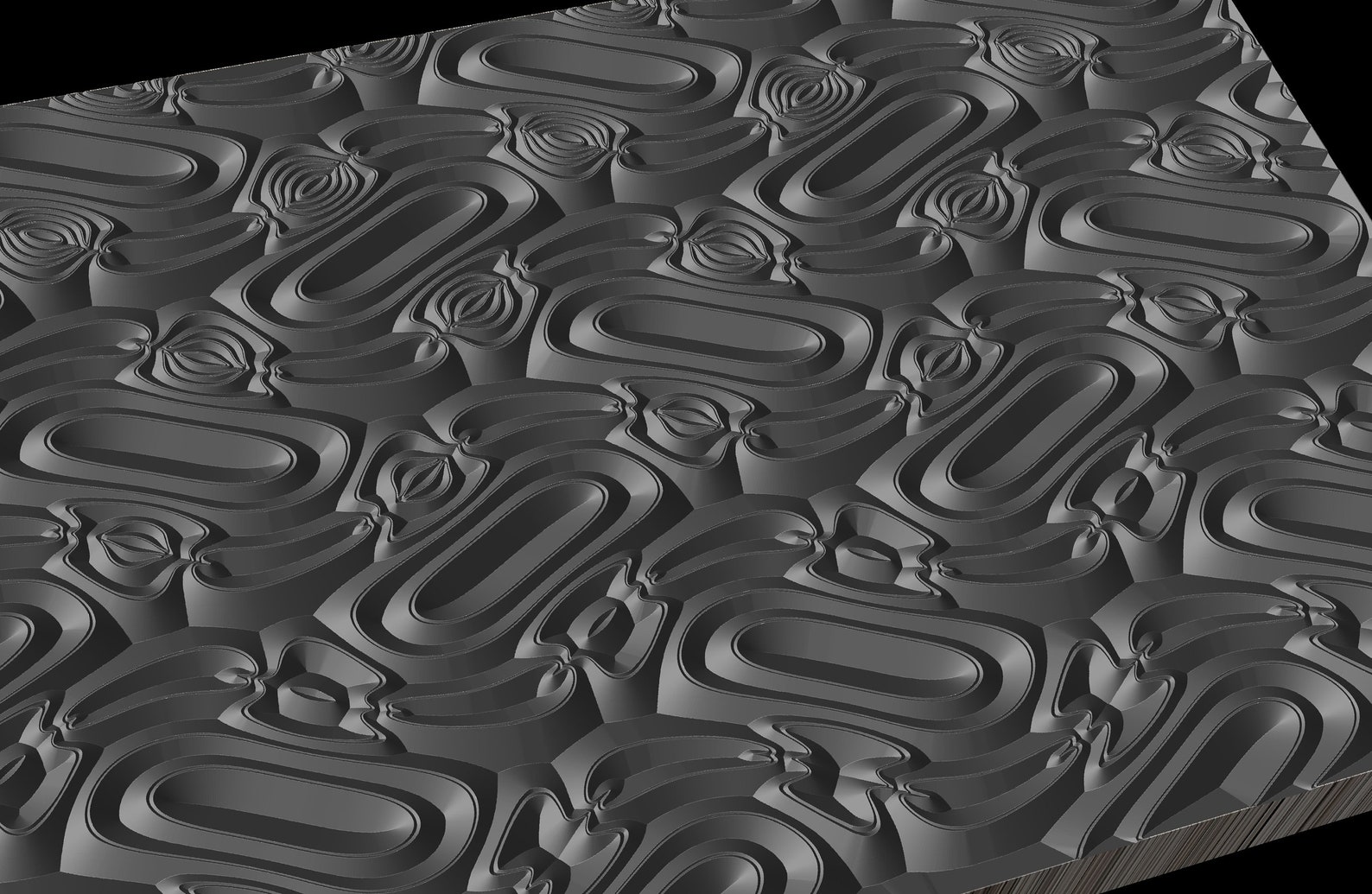 Jungle85-s5 Wavy Pattern Vector File for V Bit Carving With Software ...