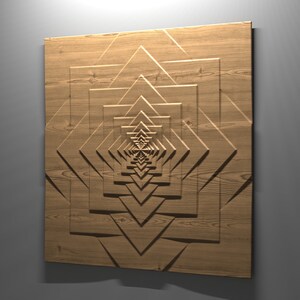 Bas-relief "geometry Two" 3d File for CNC - Etsy