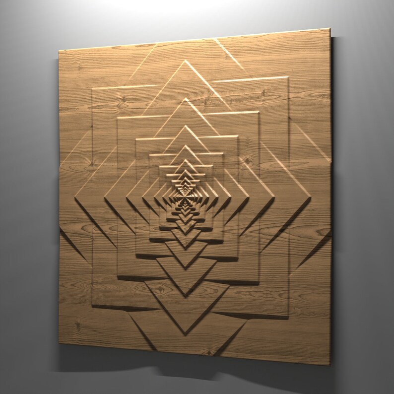 Bas-relief geometry Two 3d File for CNC - Etsy