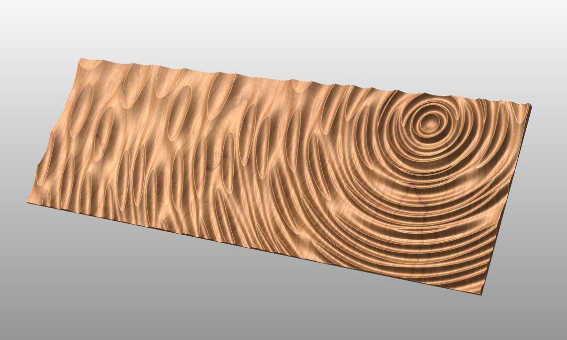 Ttwave2 Wavy Pattern 3D Model for CNC Machining With Software Vectric ...