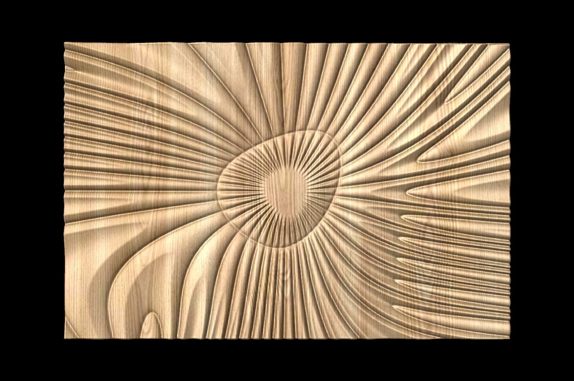 SBARTDEZ179 Wavy Pattern 3D Model for CNC Machining With - Etsy