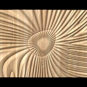 SBARTDEZ179 Wavy Pattern 3D Model for CNC Machining With Software ...