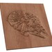 Bas-relief millenium Falcon 3D File for CNC - Etsy