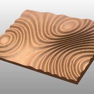 CNC 3D Model "waves 4834" - Etsy