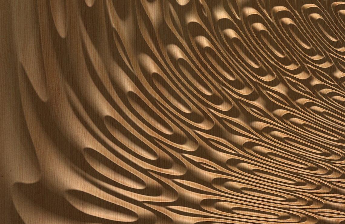 JANII42 Wavy Pattern 3D Model for CNC Machining With Software - Etsy