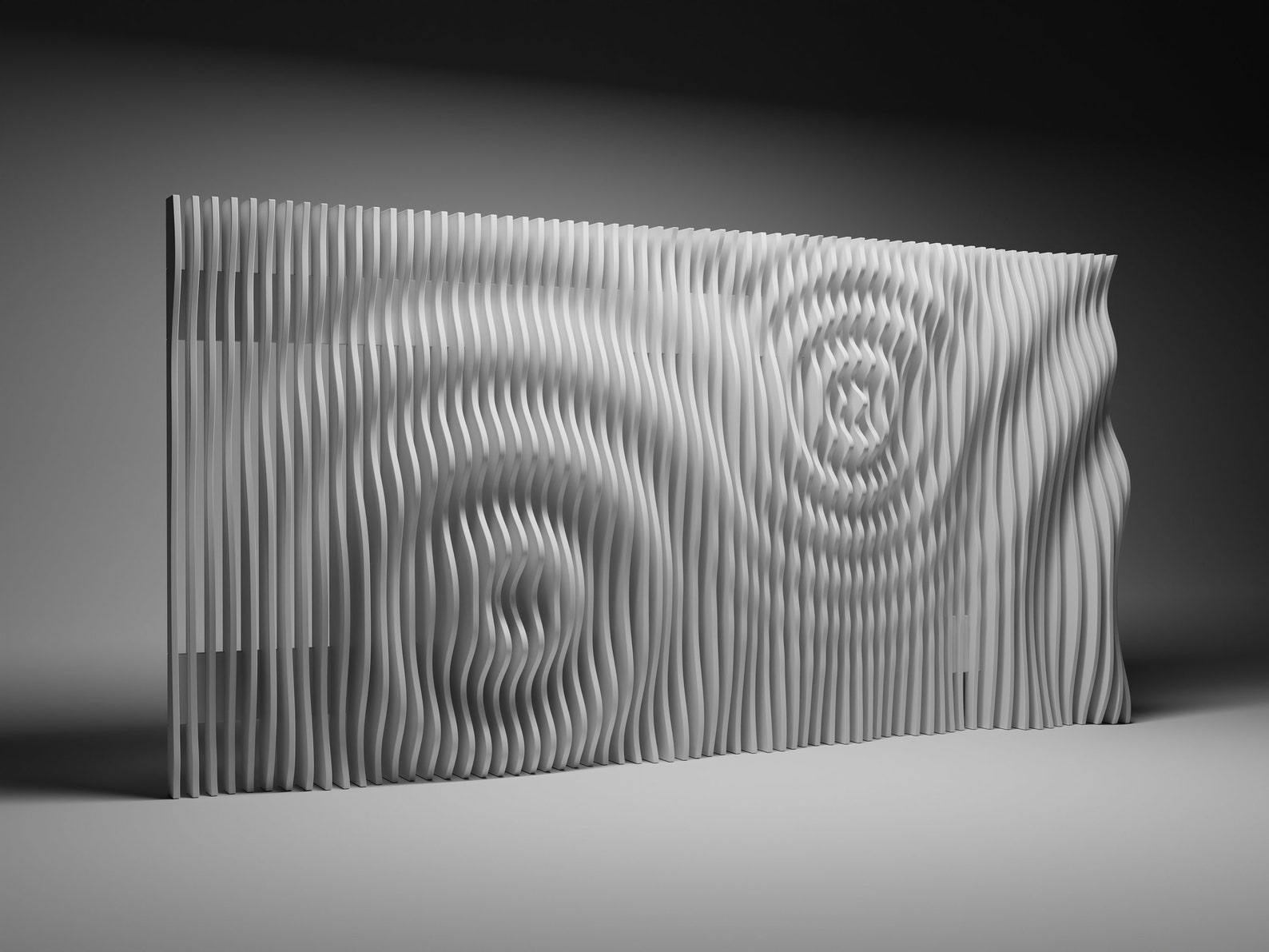 Parametric Wall Art Wavewall65 CNC Cutting File - Etsy