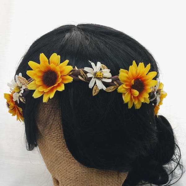 Sunflower Crown - Etsy