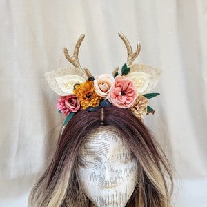 Fawn Headband; Deer Headband; Antler Headband; Deer Costume; Adult Deer ...