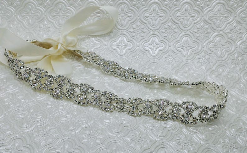 Rhinestone Flower Girl Sash Flower Girl Belt Flower Girl | Etsy