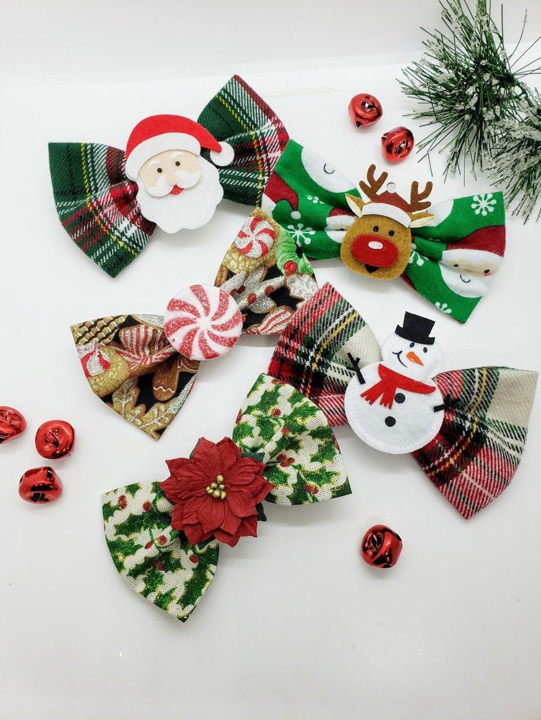 Christmas Dog Bow Tie Pet Stocking Stuffers Pet Presents - Etsy