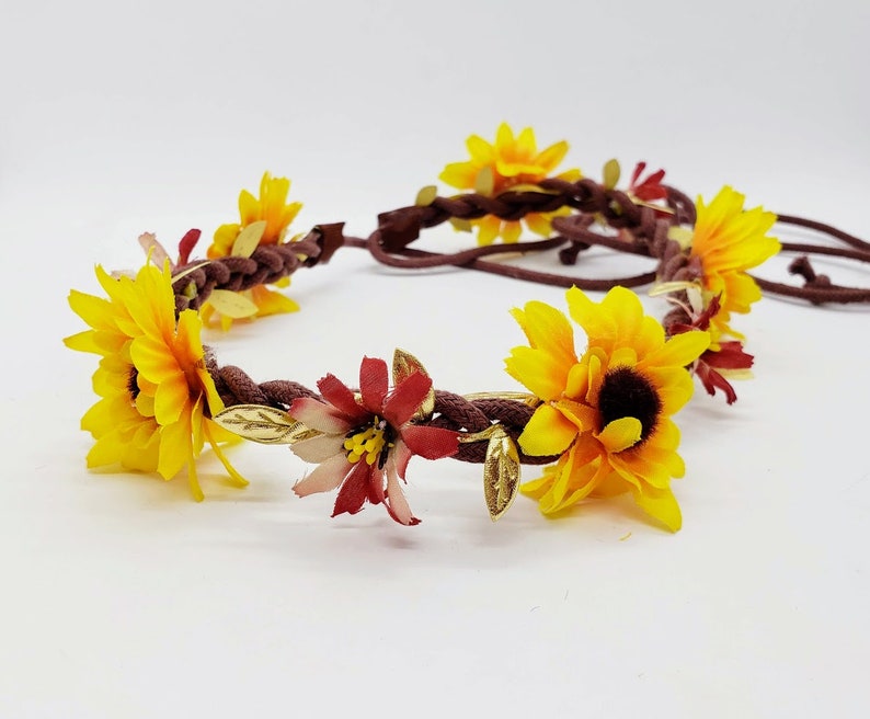 Sunflower Festival Crown Sunflower and Wildflower Headband | Etsy