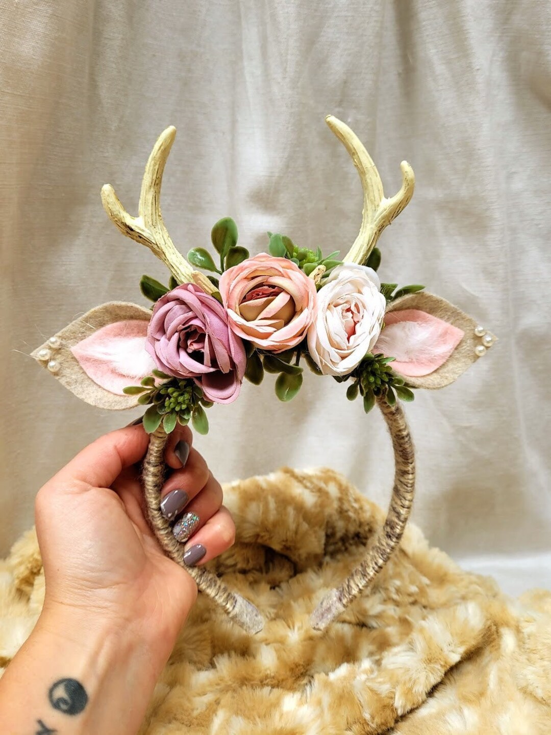 Cute Deer Headband; Fawn Headband; Deer Headband for Girl's; Deer ...